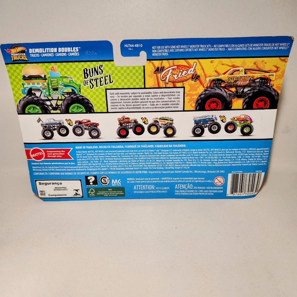 Mattel | Toys | Hot Wheels Monster Trucks Demolition Doubles Buns Of ...